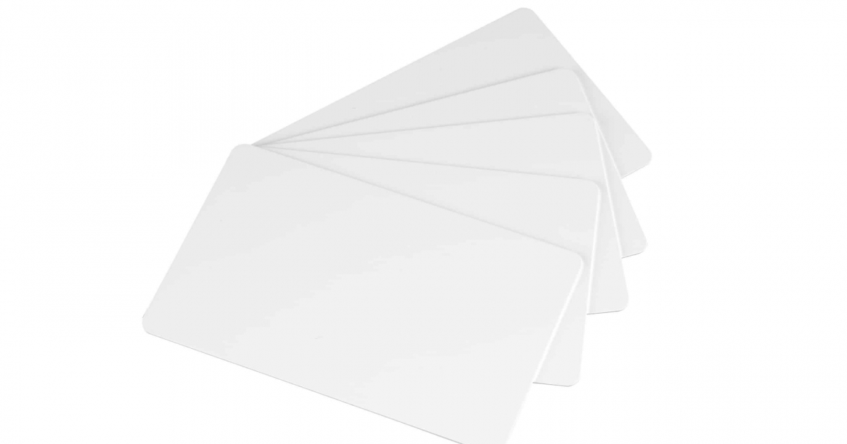 Cartão de PVC Branco CR-80 - Exxpress Crachás