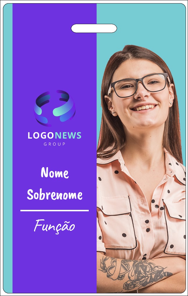 Modelos de Crachá Modernos - Editável para Download (Grátis)